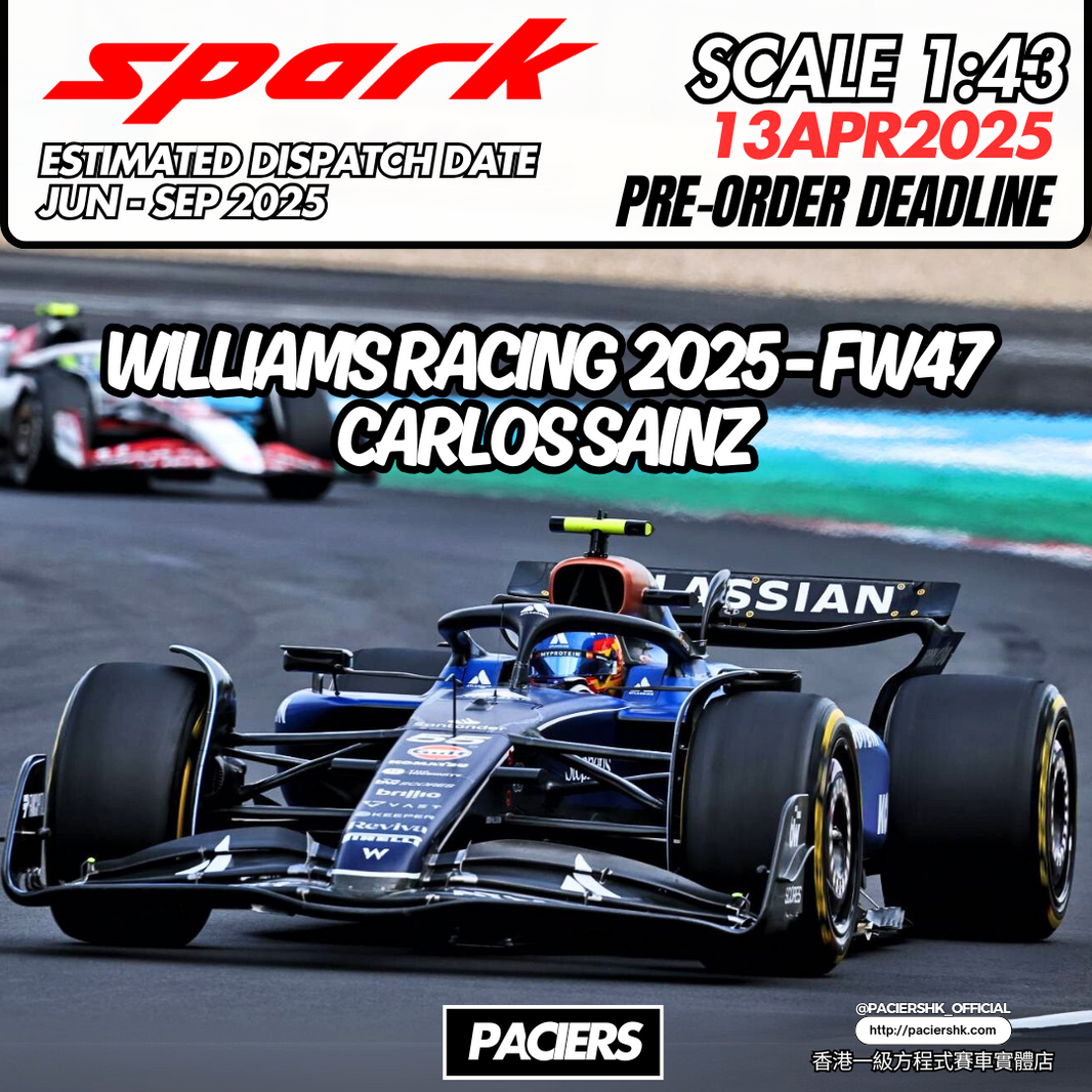 SPARK F1 2025 Car Models – PACIERS 香港一級方程式實體店