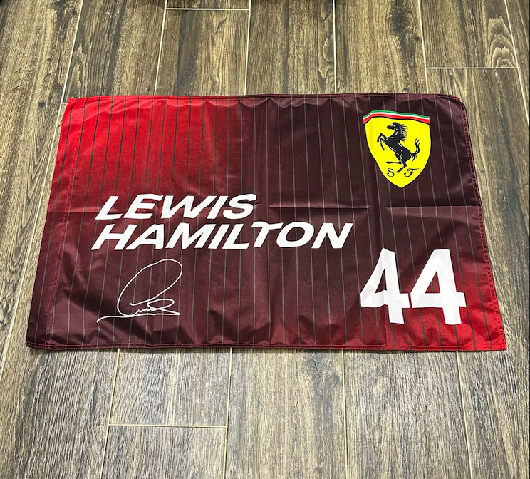 [Pre-Order] Scuderia Ferrari 2025 Lewis Hamilton Flag – PACIERS 香港一級方程式實體店