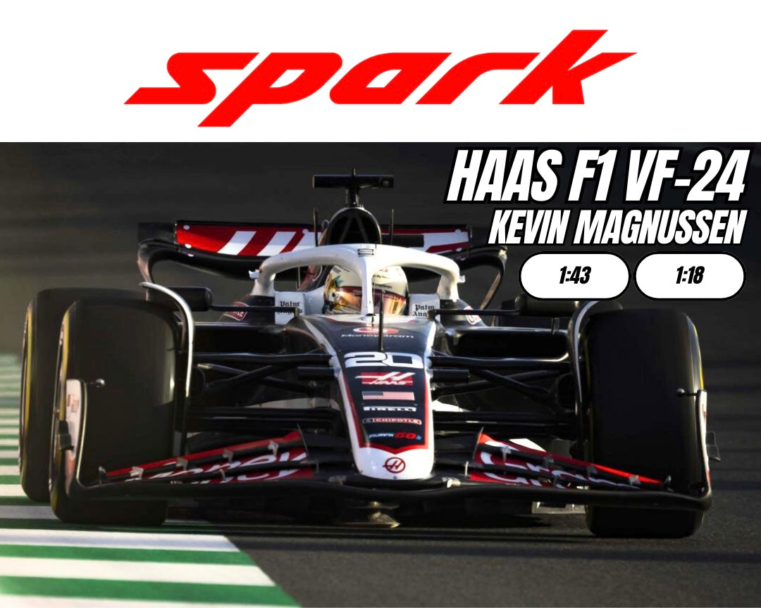 [Pre-Order] Spark 1:43 | 1:18 Haas F1 2024 VF-24 Kevin Magnussen | Nic ...